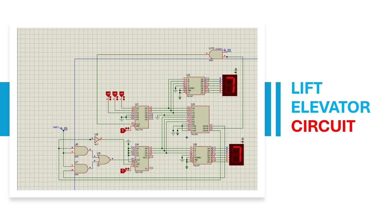 Lift Elevator Control System in Proteus |Lift Elevator Project