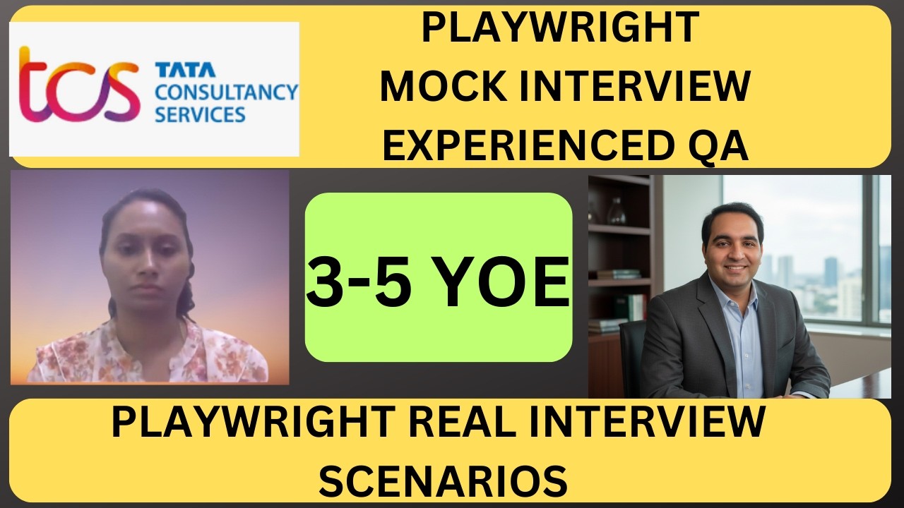 Playwright Automation Interview for Testers | QA Automation Interview | Playwright Tutorial