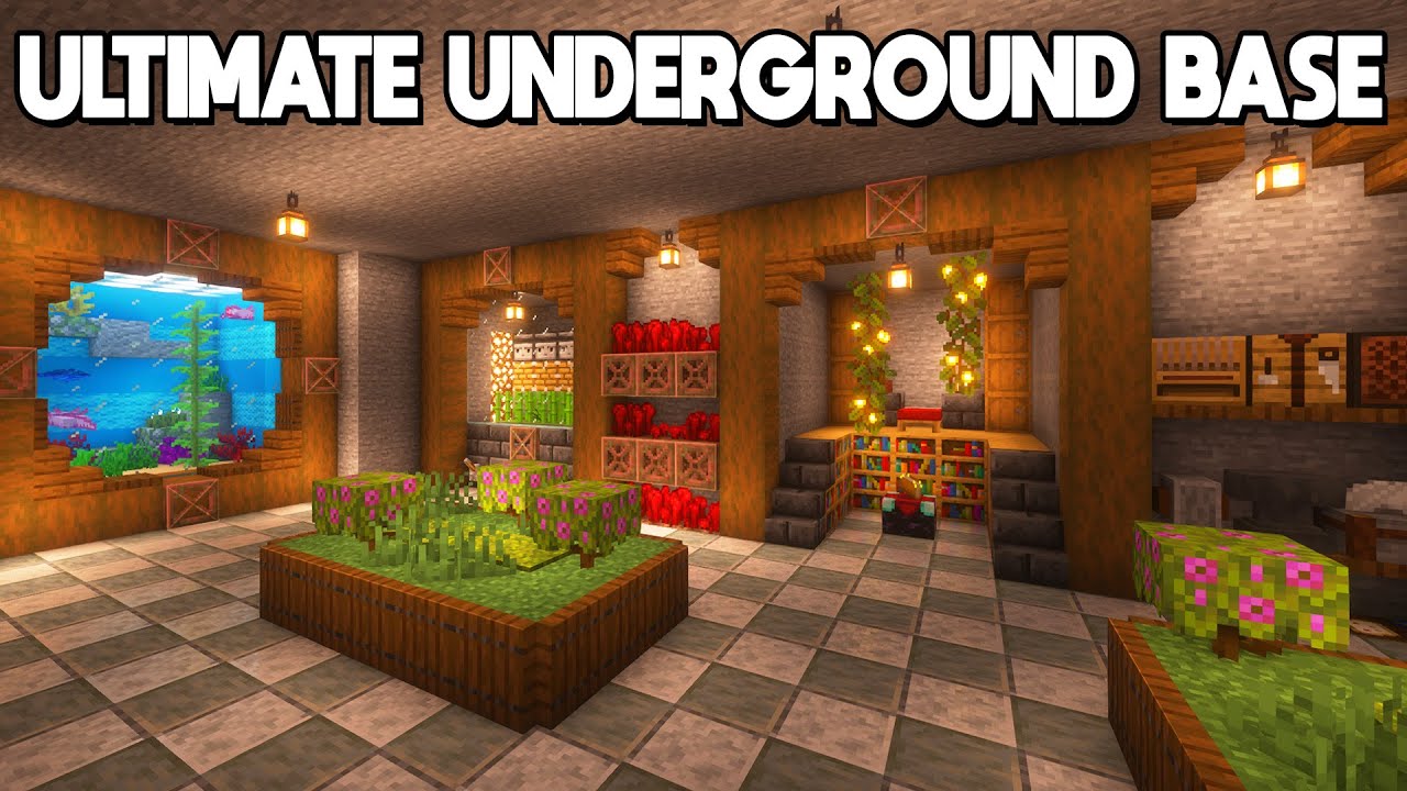 Minecraft: ULTIMATE Secret Underground Base | Tutorial - Minecraft Builders