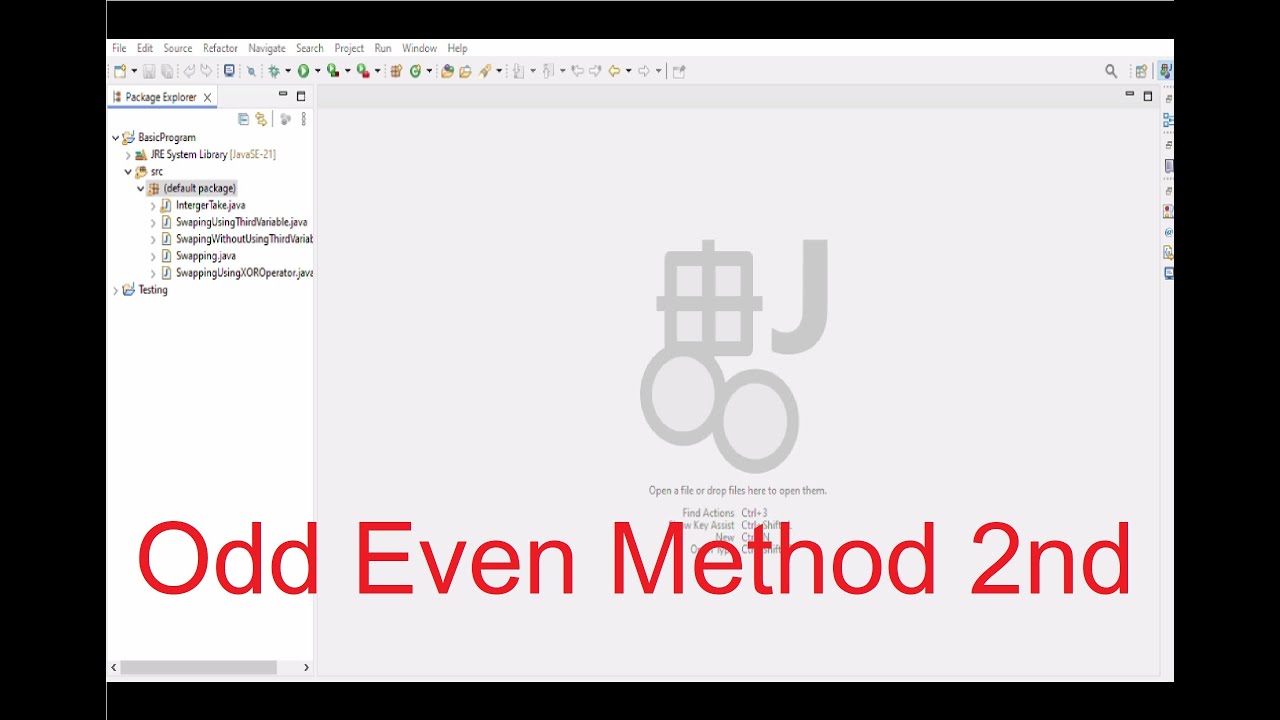 Java Odd Even Program || Method Second