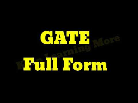 GATE Full Form
