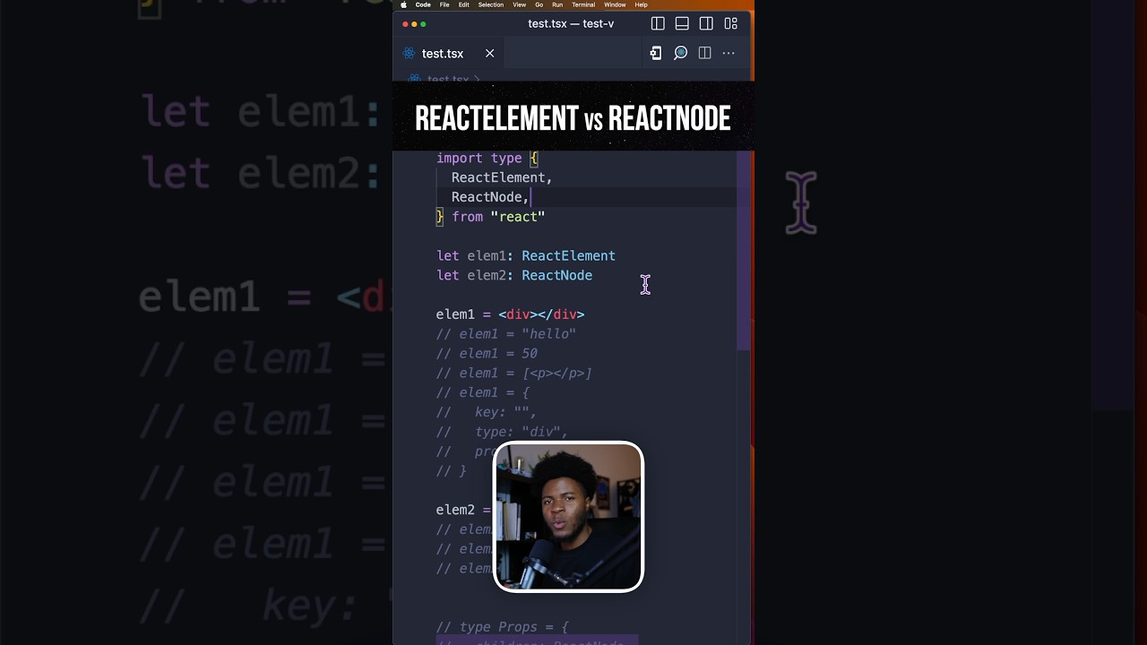 ReactElement vs ReactNode #typescript #shorts