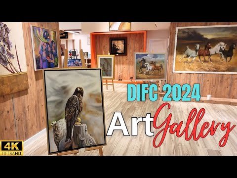 Exploring the Art Gallery at DIFC Gate Avenue 2024, Dubai 🎨✨