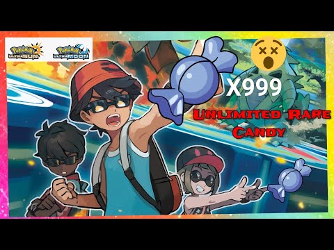 Unlimited Rare Candy x999 🍬 Pokemon Ultra Sun & Ultra Moon