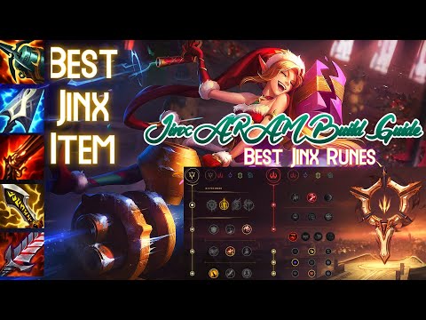 LOL - League Of Legends -Full Game - Jinx ARAM Build Guide, Runes, Items 12.23 NA, LoL