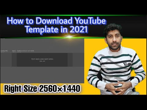 Youtube Channel Art Template Download Free | 2560x1440