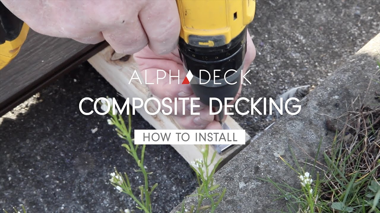 Composite Decking Installation - Step by Step - Alpha Deck from Tile Merchant