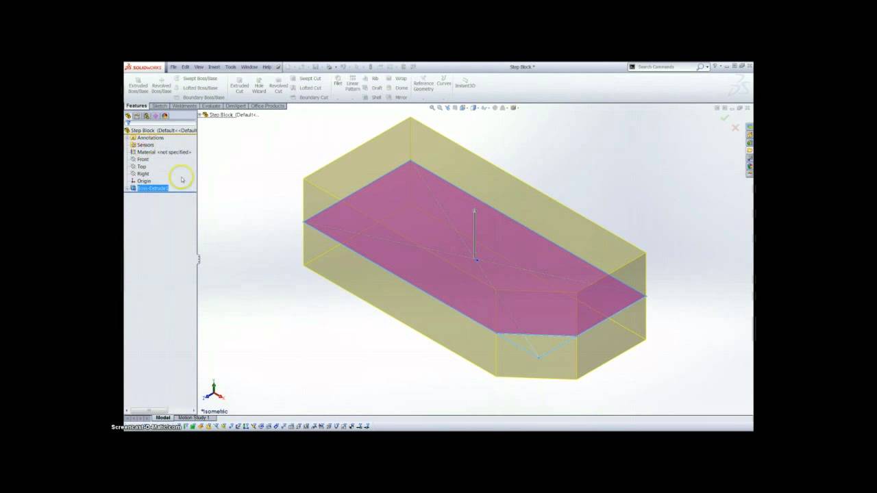 Step Block - SolidWorks Tutorial