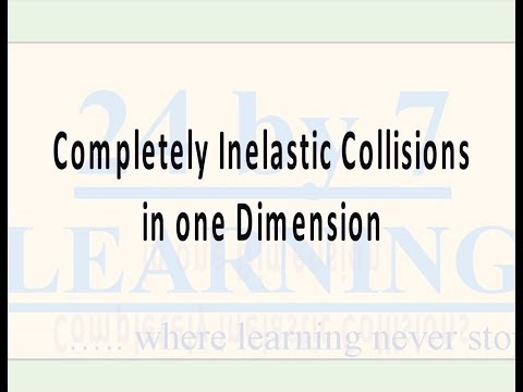Completely Inelastic Collisions in One Dimensions | Work, Power and Energy | Grade 11 | Physics |