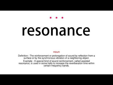 How to pronounce resonance - Vocab Today