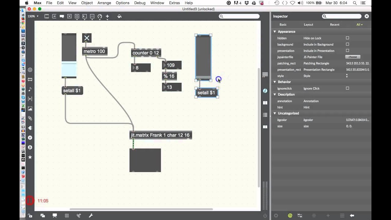 Max 7 Tutorial # 35: How to fill a Matrix