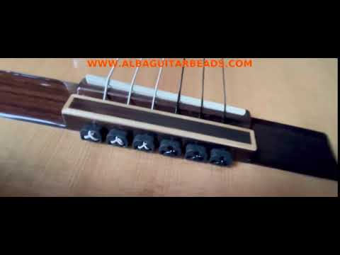 Guitar Bridge Beads String Tie Blocks Black Classical | Reverb