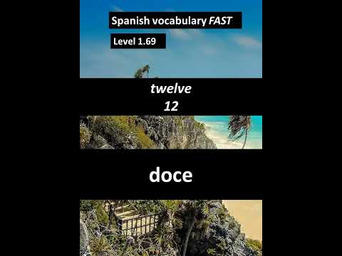 DOCE / TWELVE #español #spanish #spanishnumbers