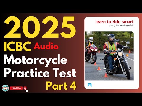 ICBC Motorcycle Practice Test Part 4 | Audio | Canadian Driver Knowledge Test