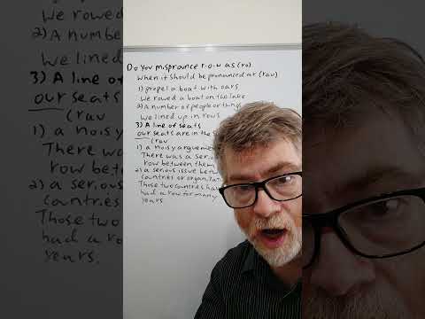 Do You Make this common Mistake with the Word Row? Many ESL Students Do - English Tutor Nick P