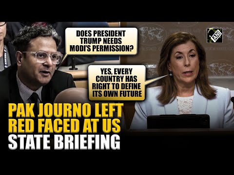 Pakistani Journalist rakes up Kashmir mediation issue at State department briefing, gets embarrassed