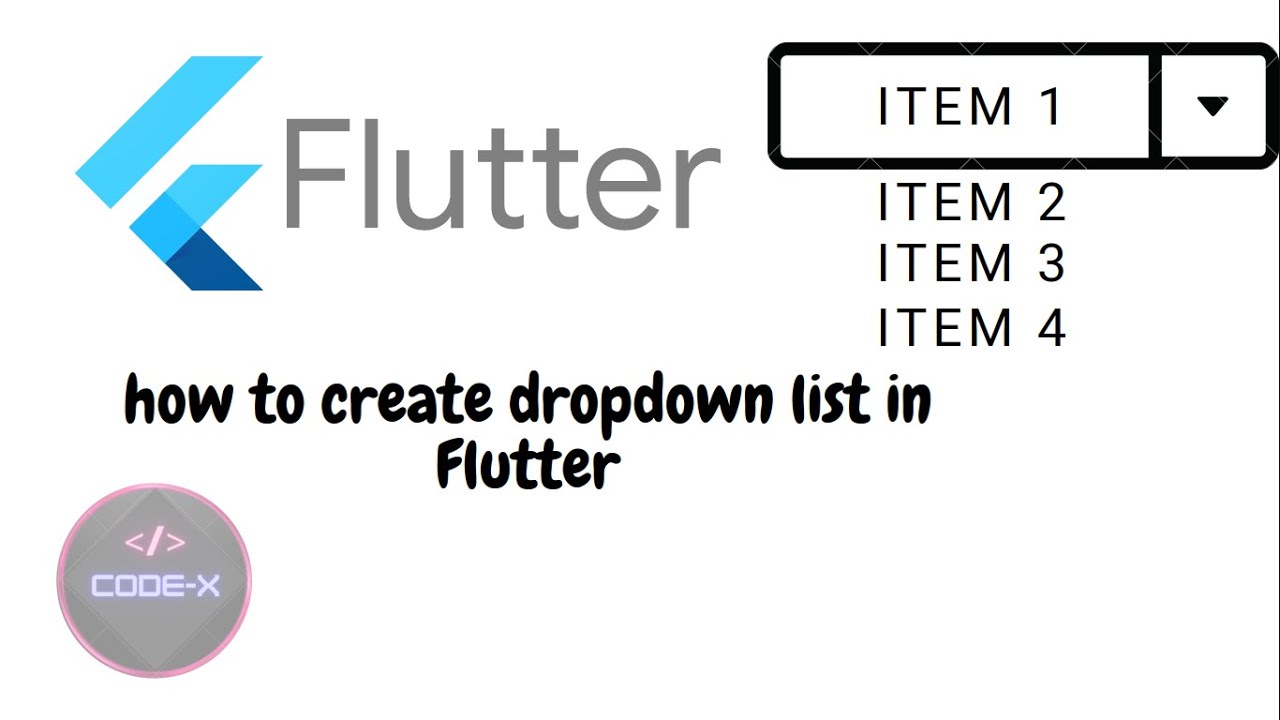 Flutter DropdownButton Tutorial: Dropdown Menu Item List for beginners | key and value pair
