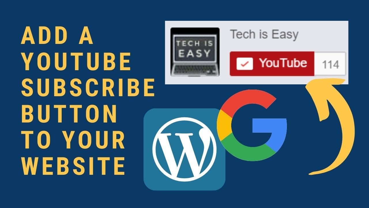 How To Add a YouTube Subscribe Button To Your Website (Wordpress etc.)