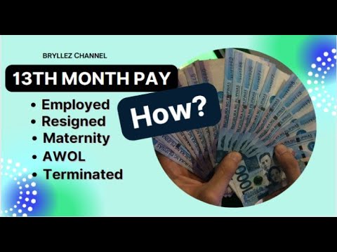 How to Compute the 13th Month Pay 2022? || Employed/Contractual/Resigned/Terminated/Maternity/AWOL
