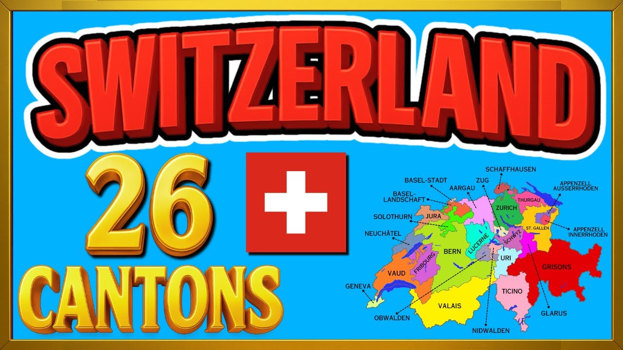 Switzerland Map Explained 🇨🇭 | Cantons of Switzerland