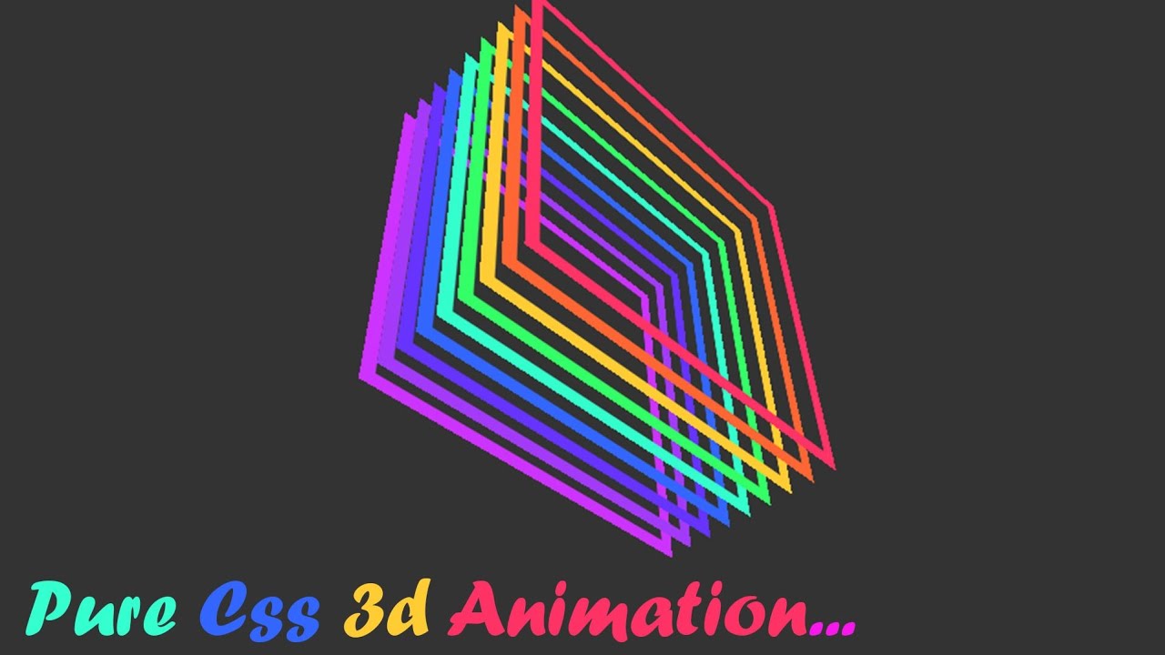 AMAZING 3D ANIMATION USING HTML CSS |DOYOUKNOWTHISDESIGN?@pinkweb0