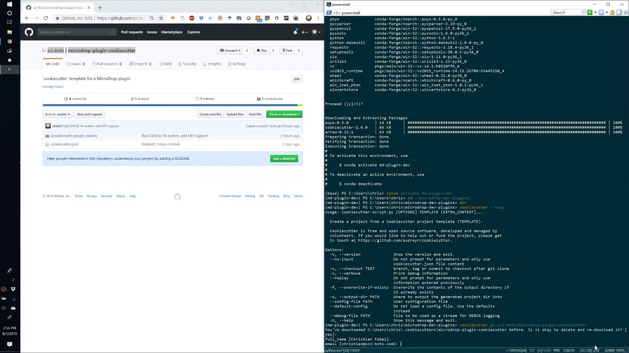MicroDrop plugins dev - Create a minimal plugin from GitHub template