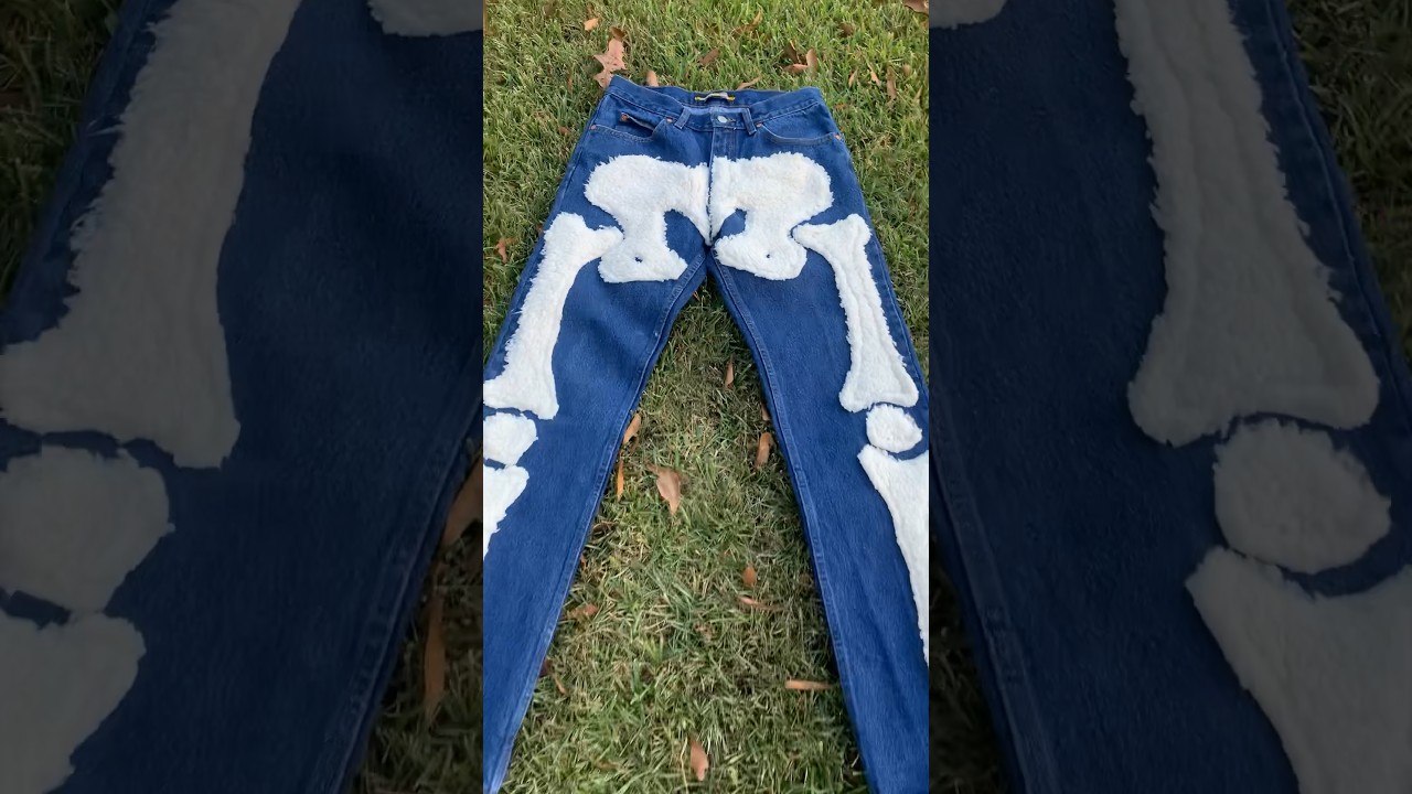 Skeleton Pants #fashiondesigner #halloween2023 #handmade #fashion #halloween