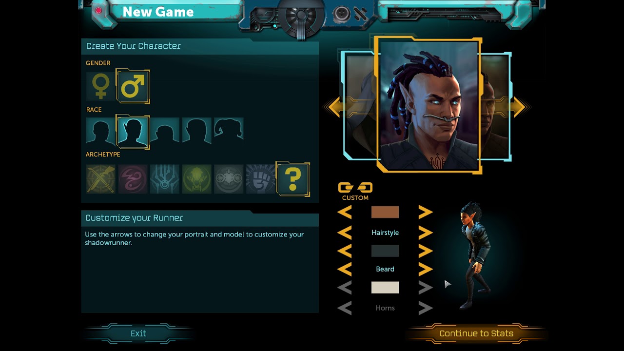 Shadowrun Returns Longplay - 001 - Character Creation