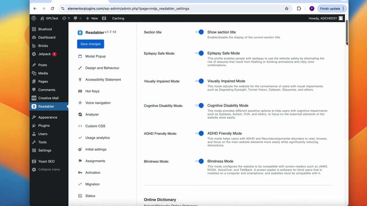 WordPress Accessibility Plugin – Readabler | GPL Bees and Digital Confidense