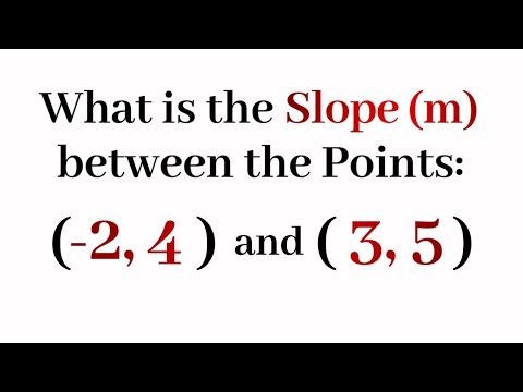 Coordinates Geometry: Finding The Slope Between Two Points! - SAT, ACT, GCSE Maths