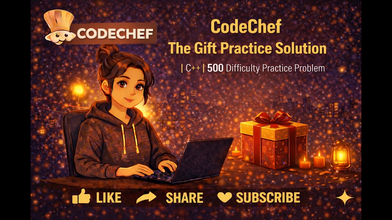 CodeChef The Gift Practice Solution | C++ | 500 Difficulty Practice Problem