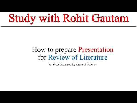 Literature Review Presentation I Writing Review of Literature I Literature Review PPT Presentation