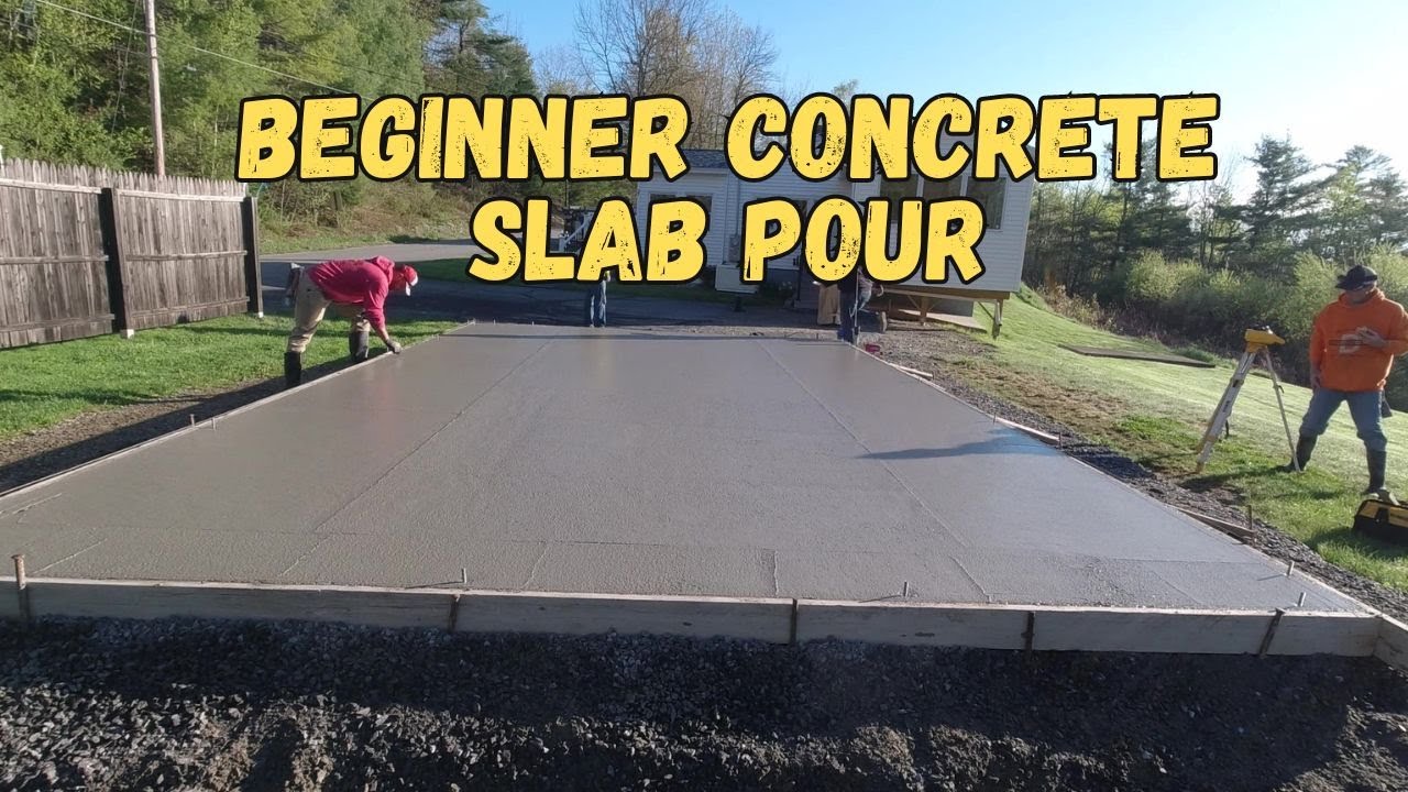 Beginner Concrete Slab Pour - 16' X 26' Garage Slab