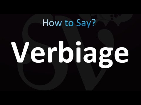How to Pronounce Verbiage (correctly!)