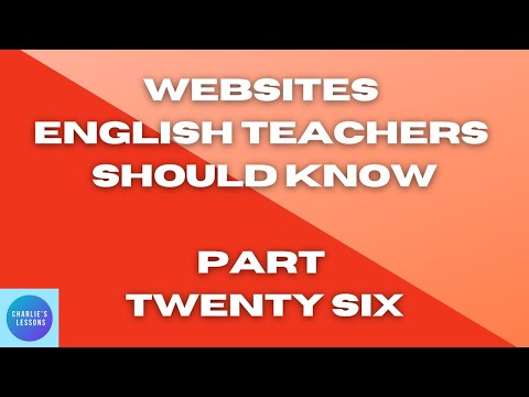 The perfect resource for English students | Part 26 | Websites English teachers should know