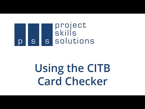 Project Skills Solutions - CITB Card Checker