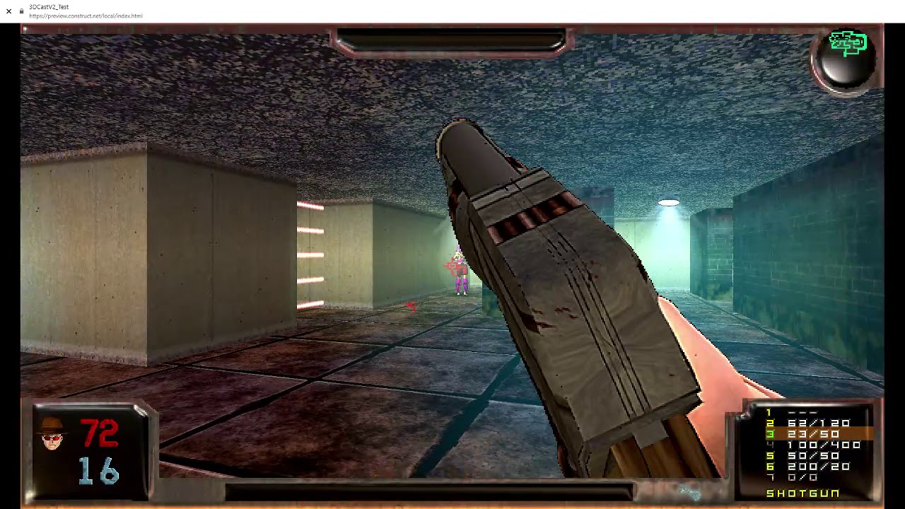 Construct 3 3D raycast FPS (major update)