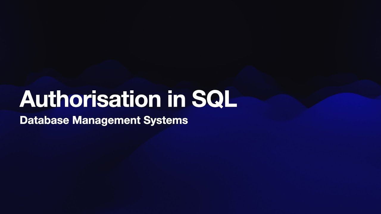 Authorization in SQL
