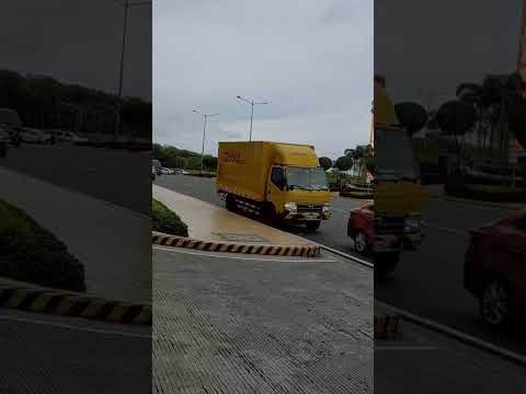 DHL delivery truck