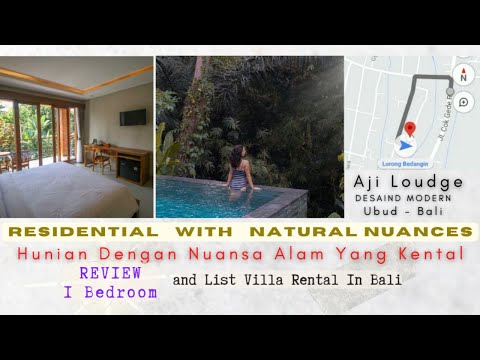 AJI LODGE BUNGALOW Desaind Modern Ubud Bali ❗Daftar 1 Kamar / Bedroom Villa Property With Pool #0007