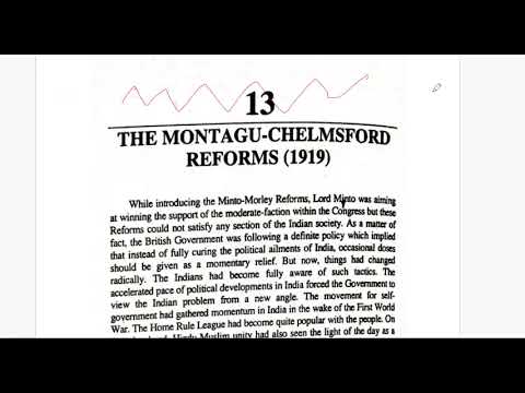 The Montagu–Chelmsford Reforms, and dyarchy system