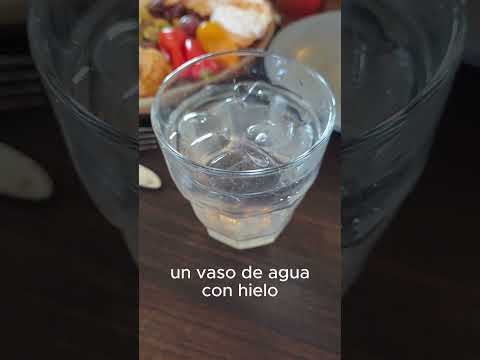 A glass of water / un vaso de agua #spanishvocab #spanishpronunciation #spanish #water #icewater