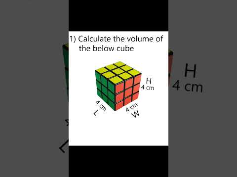 Calculating The Volume of A Cube #shorts
