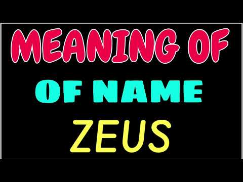 What does the name ZEUS mean | ZEUS meaning in english | Meaning of name ZEUS