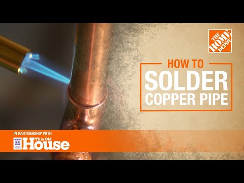 How To Solder Copper Pipes | The Home Depot with @thisoldhouse