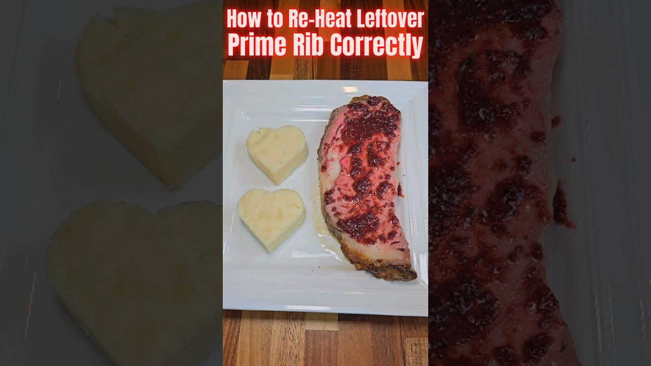Ultimate Hack to reheat Leftover Prime Rib correctly #shorts