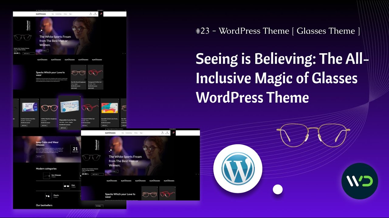Glasses Wordpress Theme | See Your Vision Come to Life