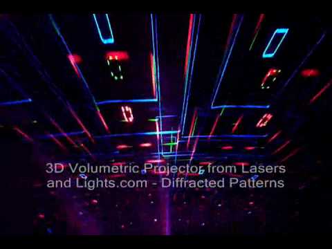 3D Volumetric Projections Lasers and Lights – Diffracted Pattern ...