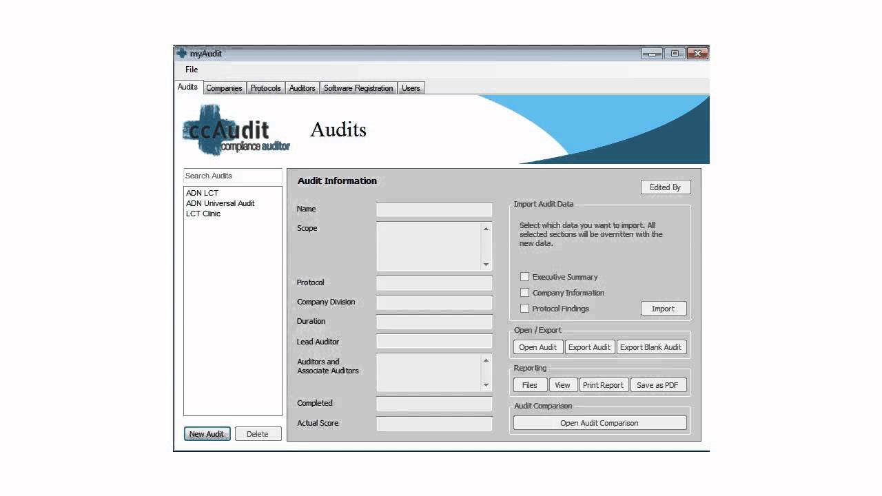 ccAudit Auditing Software