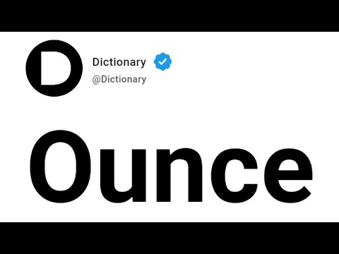Ounce Meaning In English